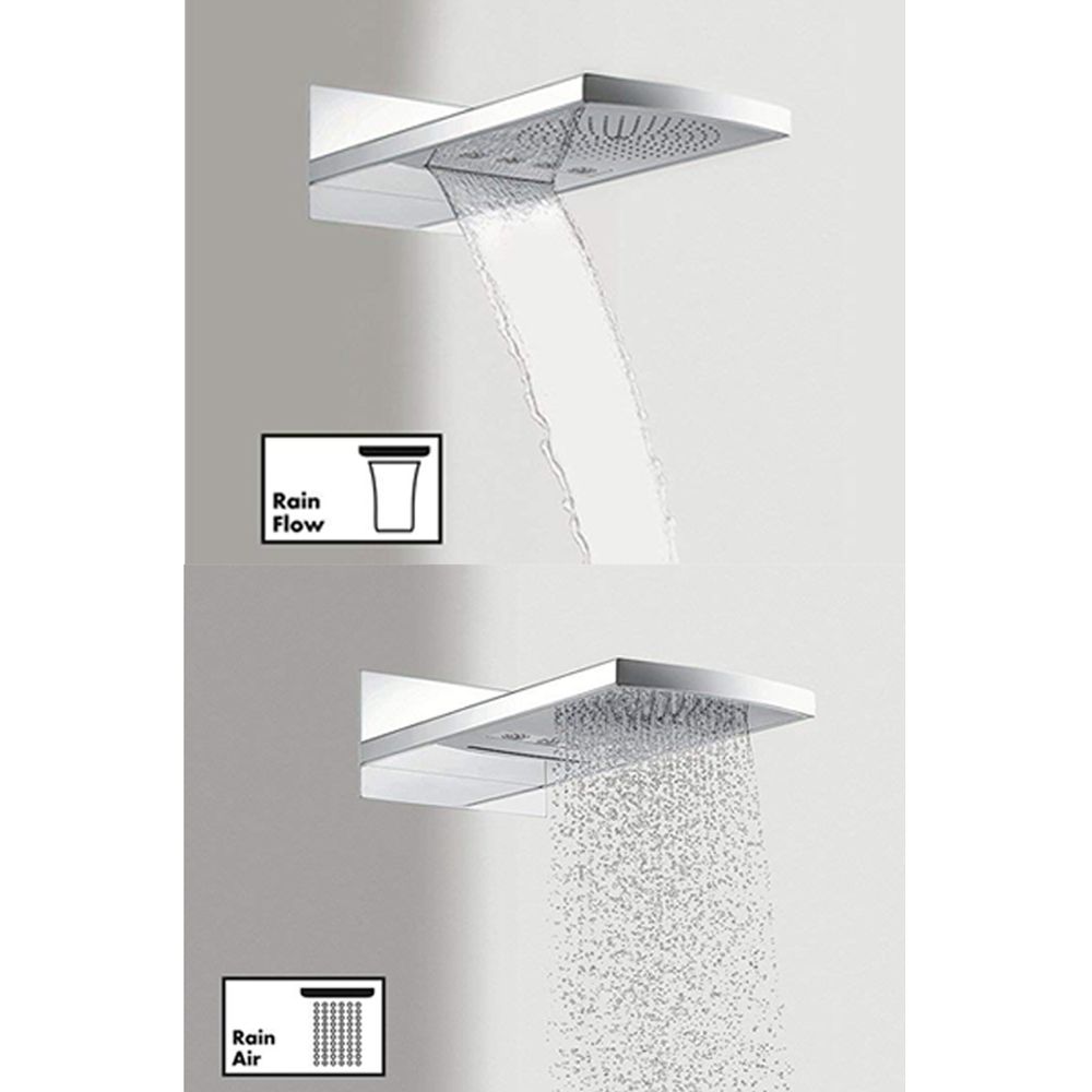 Chuveiro De Parede Raindance Rainfall 180 Air 2 Jatos Com Cascata ...