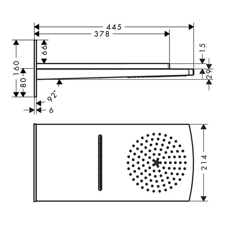 Chuveiro De Parede Raindance Rainfall 180 Air 2 Jatos Com Cascata ...
