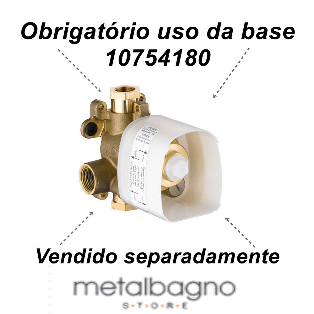 Termostato Sem Válvula De Fechamento AXOR Citterio E Cromado Hansgrohe ...