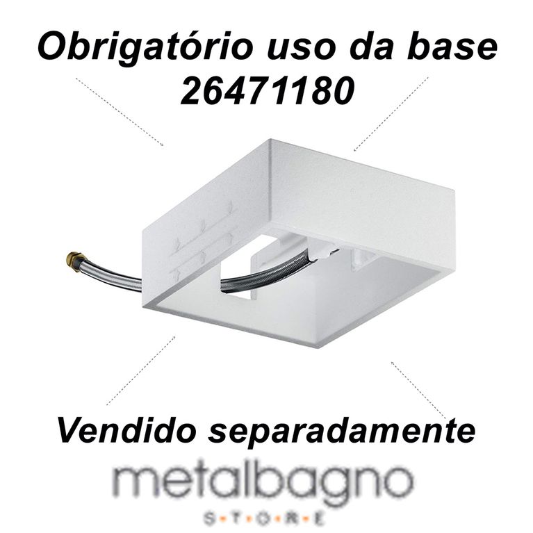 Chuveiro De Teto Raindance 260 x 260mm Instalação Embutida Cromado ...